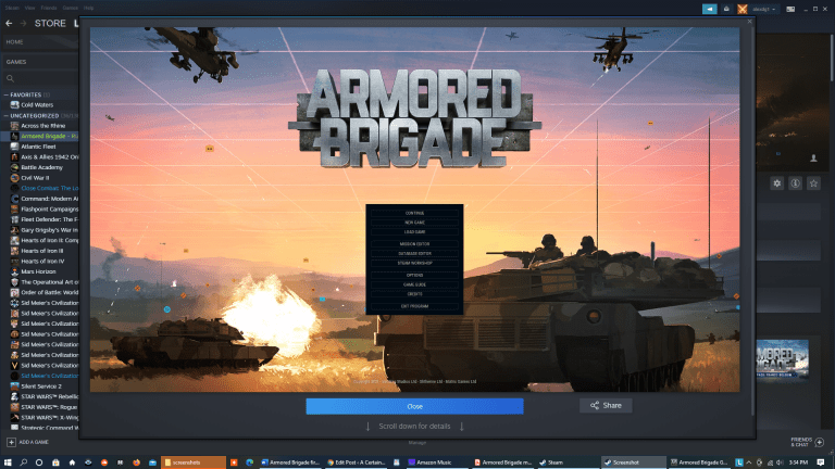Old Gamers Never Die: A First Look at ‘Armored Brigade’ – A Certain ...