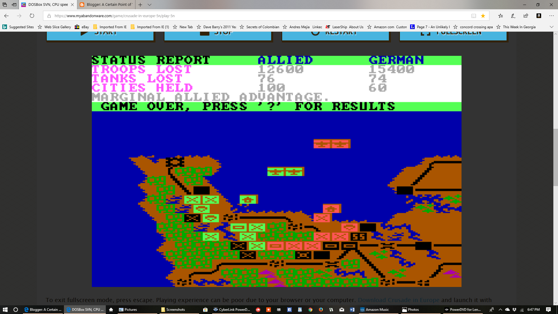 Old Gamers Never Die, or: Reliving the Liberation of Europe with ...
