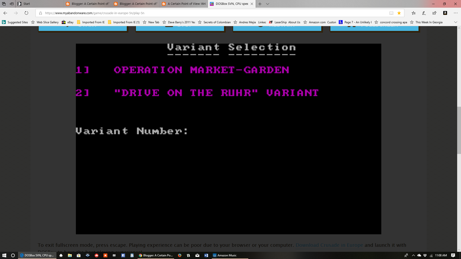 Old Gamers Never Die, or: Reliving the Liberation of Europe with ...